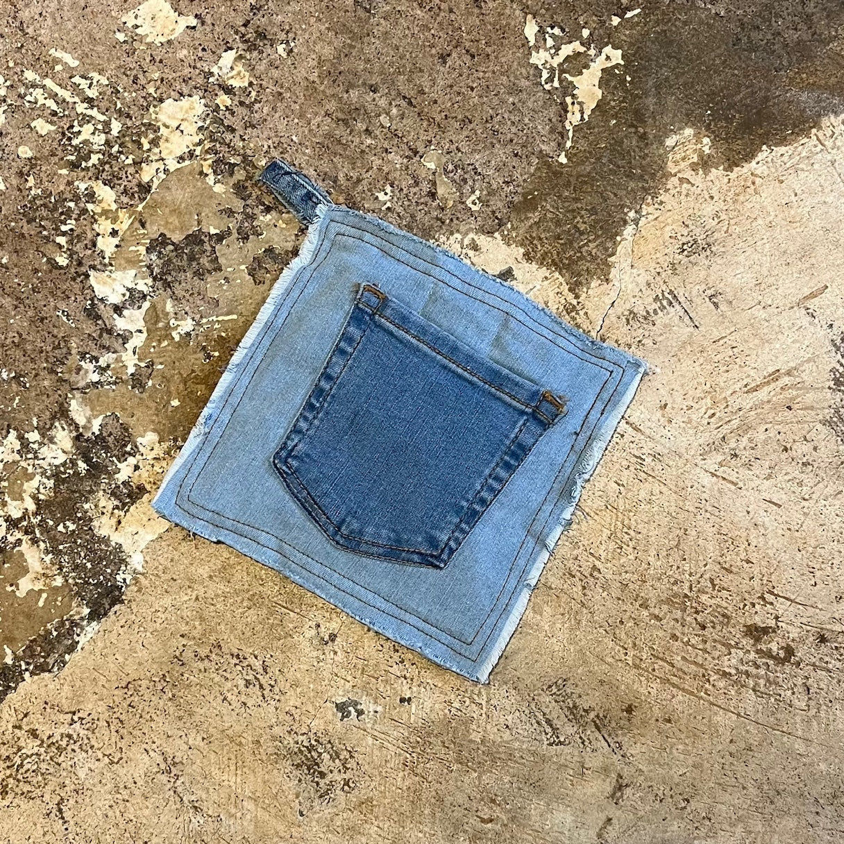 HOMIE: Upcycled Denim Potholder // Trivet – Reknow Home